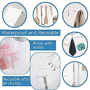 DSMY 20PCS Triangle Self Adhesive Hooks for Hanging Heavy Duty 55 lbs Seamless Sticky Wall Hooks for Hanging Keys Bathroom Shower Outdoor Kitchen Door Home Waterproof