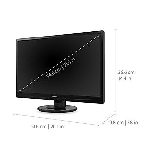 ViewSonic VA2246M-LED 22 Inch Full HD 1080p LED Monitor with DVI and VGA Inputs,Black