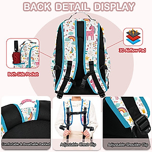 BASICPOWER Kids Backpack for Teen Girls Boys, Lightweight Water Resistant Pattern Backpacks for Preschool Kindergarten