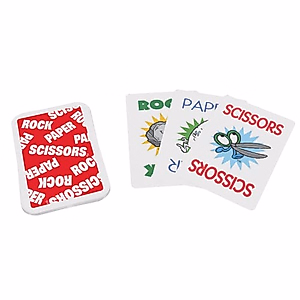 JAX Rock Paper Scissors Card Game Bilingual - It's the Fast, Fun Card Version of the Classic Game of Rock Paper Scissors, Ages 4 and Up, 2 Players
