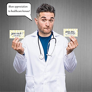 JINMIKEJI 200 Pieces You Are Awesome Cards Colorful Thank You For Making a Difference Cards Thank You Note Cards Appreciation Insert Greeting Card for Staff Teacher Employee Doctor Volunteer