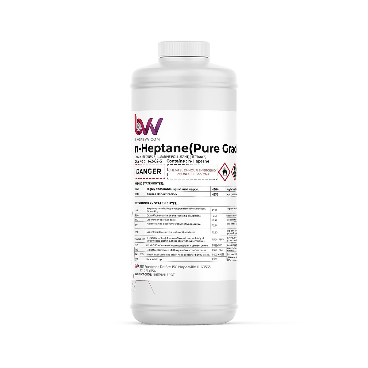 BEST VALUE VACS Lab Grade N-Heptane - Ultra High Purity Solvent - 99.3% Pure Dissolving Heptane Solution - 1 Gallon