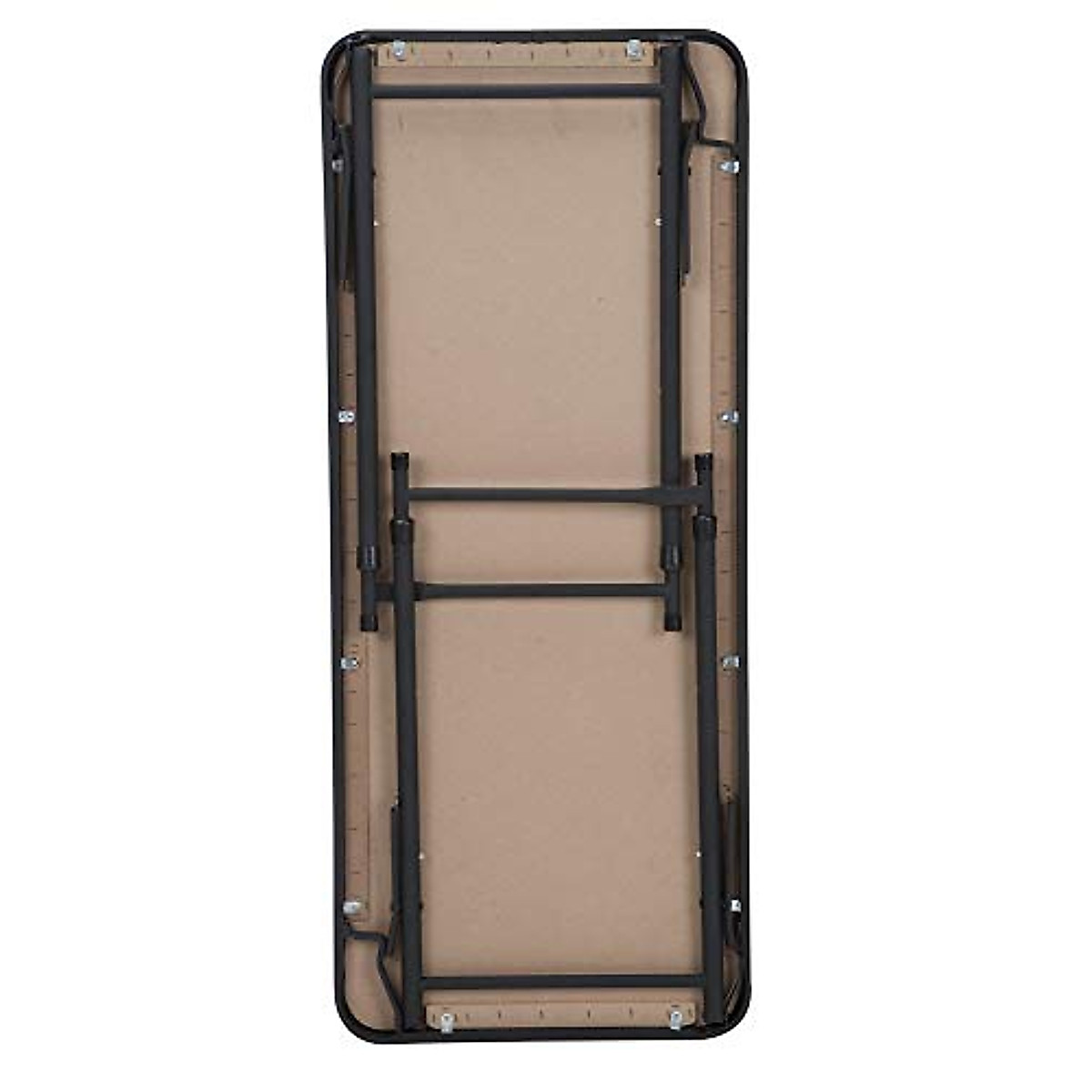 Cosco 20 x 48 Adjustable Height PVC Top, Black Table