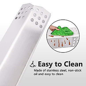 Criditpid Replacement Parts for Nexgrill 720-0882A 720-0896 720-0830H 720-0783E, Grill Master 720-0697 720-0737, Set of 5 Stainless Steel Flame Tamer Parts for Nexgrill 720-0882A 5 Burner Grill