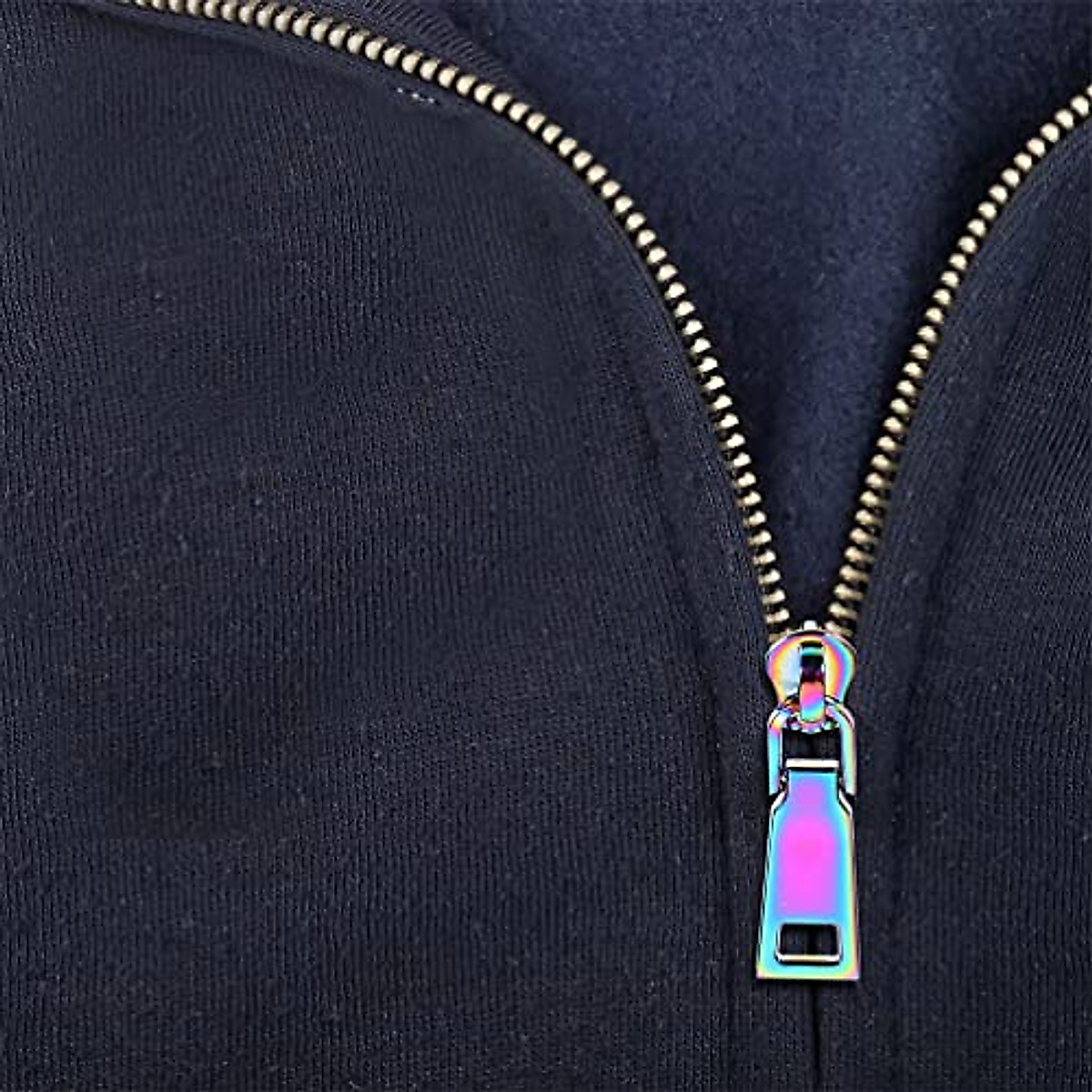 TEHAUX Rainbow Pulls Zipper Replacement 10pcs Metal Slider Zipper Repair Zipper for Sewing DIY Tailor Craft Coats Jacket Purses Luggage Backpacks Bags Shoes