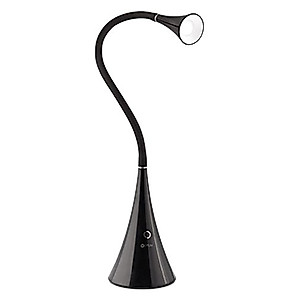 OttLite LED FlexNeck Table Lamp - USB Charging Port, Adjustable Brightness, Sleek Design, Energy Efficient