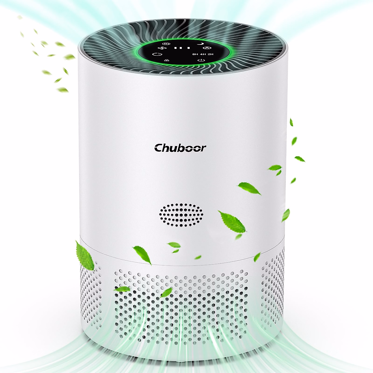 Chuboor Air Purifiers for Home Large Rooms up to 1200ft², H13 True HEPA Air Purifiers for Bedroom Dorm Room Pets with Timer, Air Purifier Cleaner for Dust,Smoke,Odor,Dander,Pollen