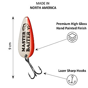 Funny Fishing Lure Gift for Men - Fishing Birthday - Master Baiter - Fishing Spoons - Dad Gifts - Perfect for Any Fisherman - Fishing Lures for Walleye and Pike - Spoon for Trout - Fishing Gag Gifts