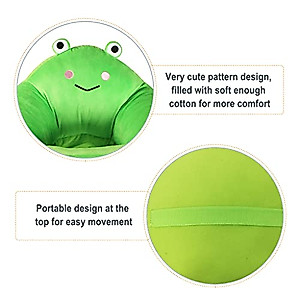 KAKIBLIN Baby Support Seat Chair, Toddler Sitting Chair Sofa Plush Learning to Sit Chair Baby Learning to Sit Chair Keep Sitting Posture Comfortable for 6-16 Months Baby (Frog)