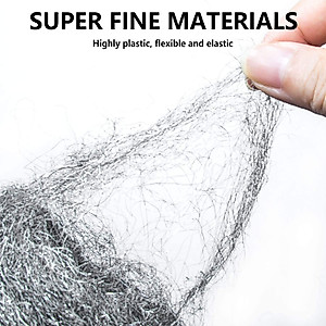 Steel Wool for Mice Control 2 Pack 2.2" x 16Ft with Gloves,DIY Fill Fabric Kit for Gap Blocker, Vents, and Wall Cracks, Flexible and Durable, Ideal for Garden, House, Garage, Keeps Mice Away