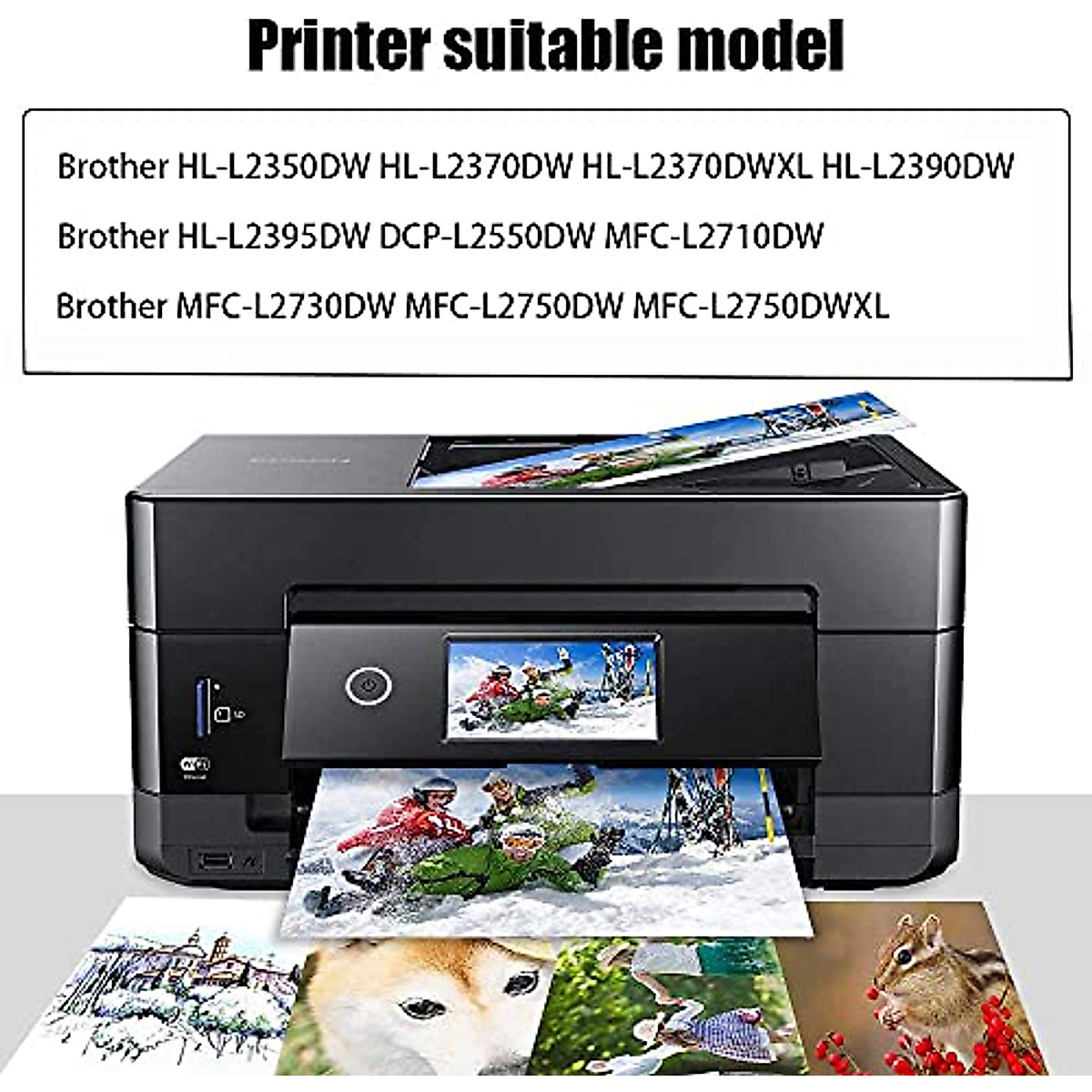 ICOMJET Compatible Toner Cartridge Replacement for Brother TN760 TN-760 TN730 Use for Brother HL-L2350DW HL-L2370DW MFC-L2730DW HL-L2390DW HL-L2395DW DCP-L2550DW MFC-L2710DW MFC-L2750DW (2BLACK)