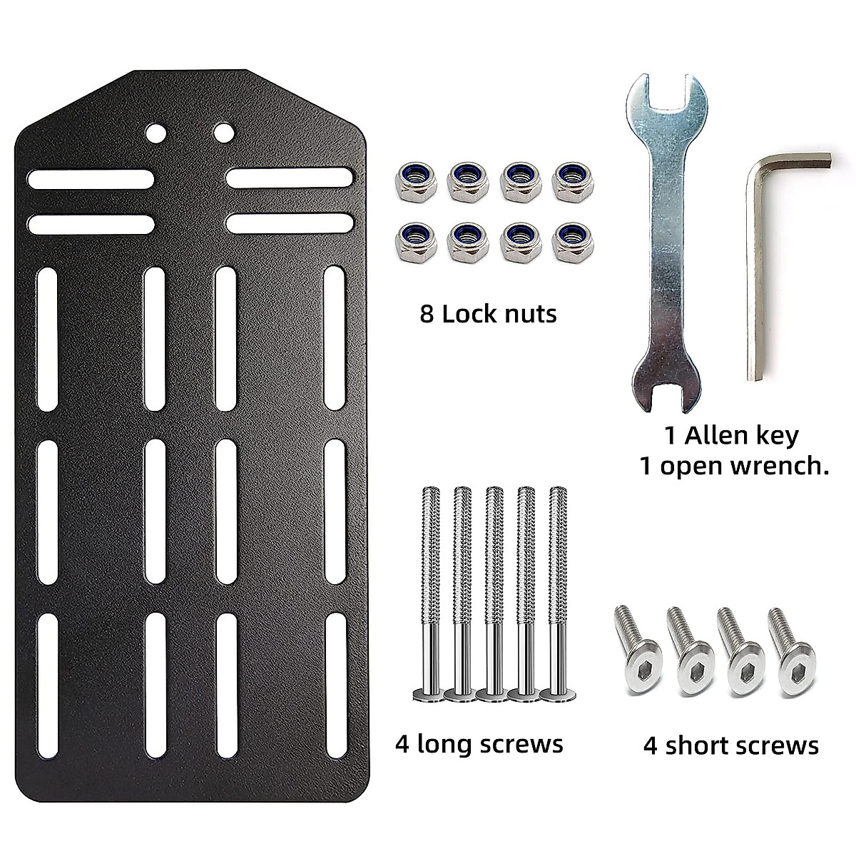 appacare 2PCS King Bed Headboard Attachment Bracket Modification Plate,Bed Frame Adapter Brackets,Headboard Brackets for Metal Bed Frame