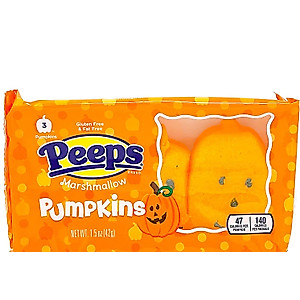 Halloween Peeps Candy Bundle - 4 Pack of Marshmallow Peep's - Perfect Halloween Candy, Fall Candy, Trick Or Treat Candy - Pumpkins, Monsters, Skulls, Ghosts - 7.5 Ounces