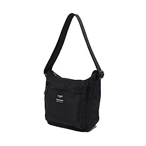 anello(アネロ) Vertical Shoulder Bag, Black (Black 19-3911tcx)