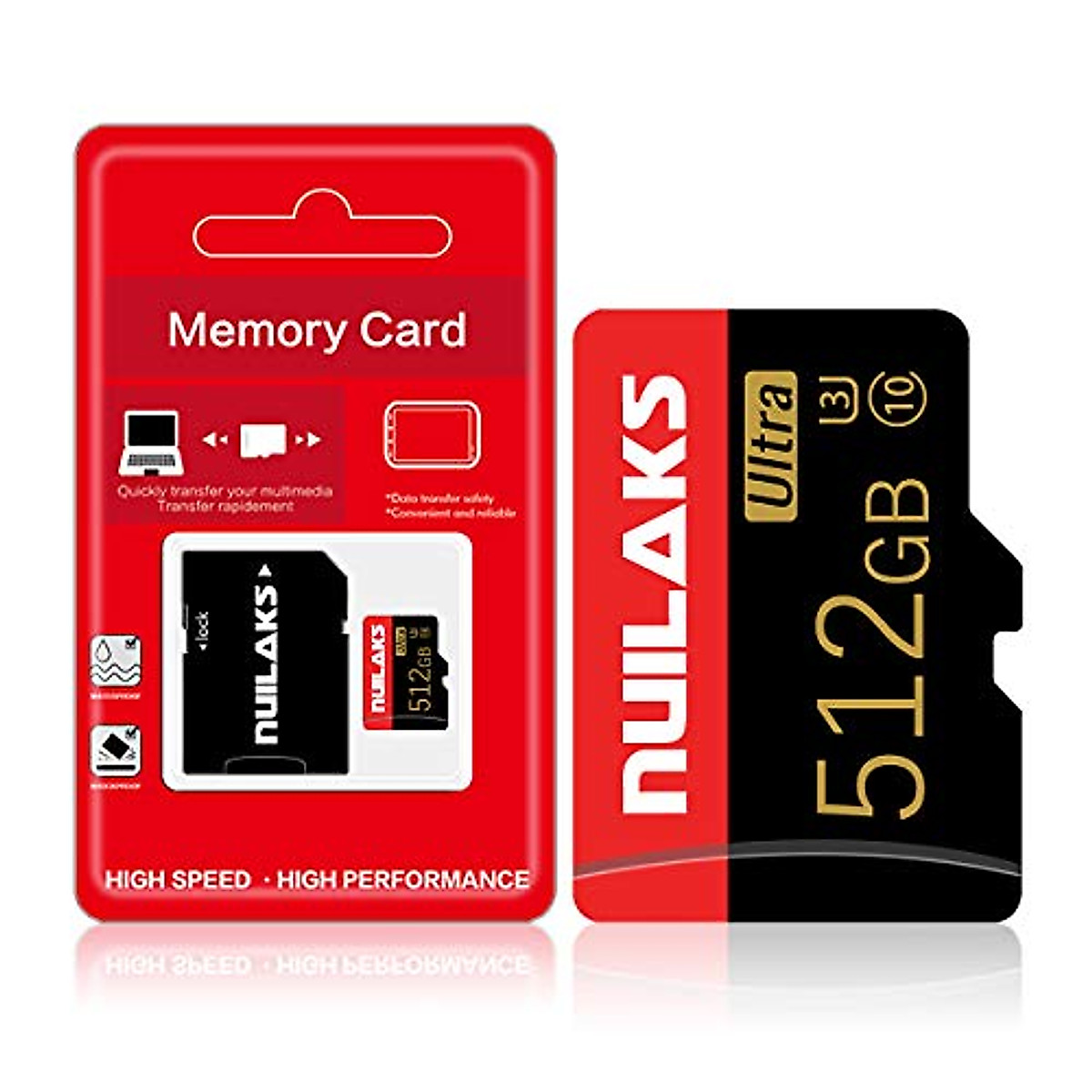 512GB Micro SD Card High Speed Flash Card Class 10 Memory Card for Smartphones/Cameras/Tablets/Car Navigation and Drones