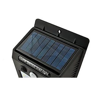 Solar Outdoor Lights -120° Angle Illumination LED Solar Lights Outdoor Waterproof (Ip65) - Easy to Install Wireless Security Outdoor Solar Lights for Yard, Front Door, Garage Garden, Fence, Porch