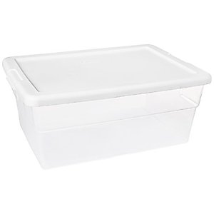 Sterilite 16458006 16QT Clear Store Box (2 Pack)