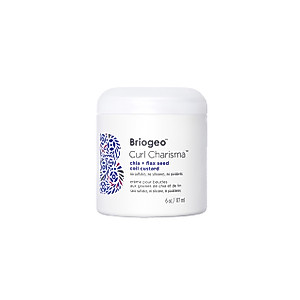 Briogeo Curl Charisma Chia + Flax Seed Coil Custard, Leave-In Styler for Nourishing and Defining Natural Curly and Coily Hair Textures, Vegan, Cruelty-Free, 6 oz