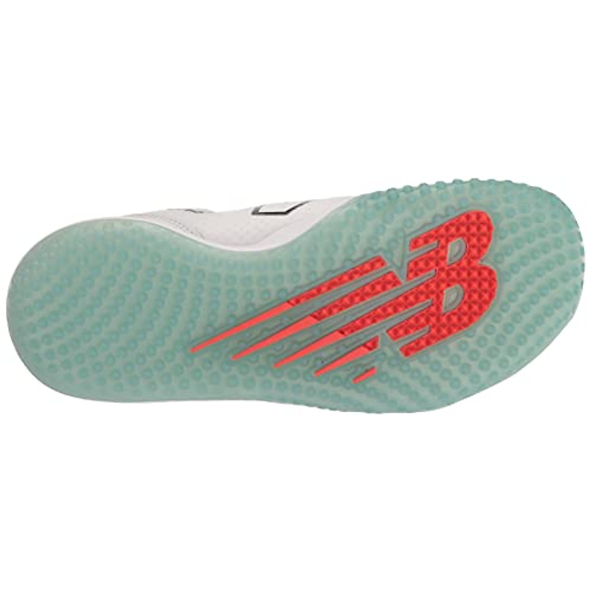 New Balance Men's FuelCell 4040 V6 Turf-Trainer Baseball Shoe, White/Black, 9