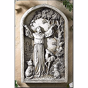 Saint St Francis Patron of Animals Peace Tree Figurine Patio Garden Home Statue