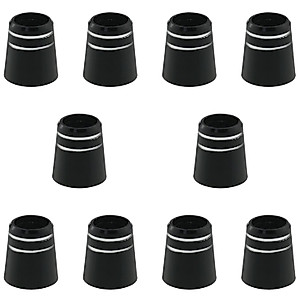 MTQY Golf Ferrule 10PCS Golf Iron Ferrules with Double Silver Rings for 0.335 Iron Shaft