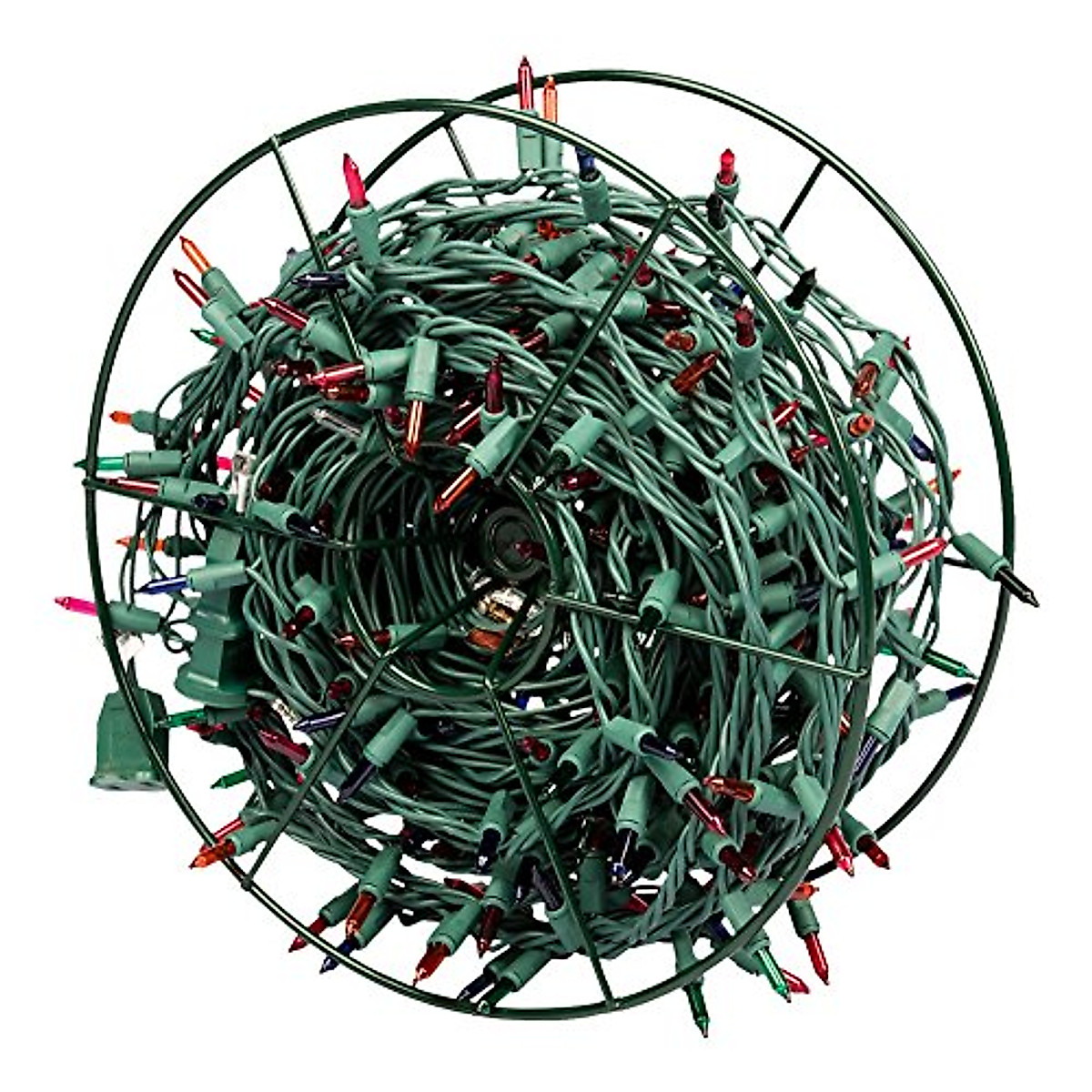 Christmas Light 12" Storage Reels Container (3pk)- Heavy Duty Metal Construction w X-Mas Zipper Carrying Bag Case for House Holiday Tree Lights, Wind up Extension Cords, Garland & Holiday Decoration