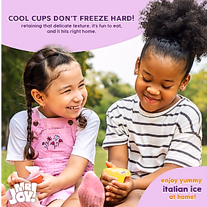 Mr. Joy Soft Italian Ices -Ships Non Frozen Assorted Flavors Mini Cool Cups Variety Pack (40 x 1.34oz) - Freeze & Enjoy - 40 Pantry-safe Mini Italian Ices Dessert Cups (1 Box (40 Cups))
