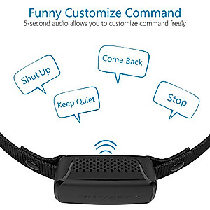 Dr.Trainer B1sPro Bark Collar with APP & Smart Watch Control, Waterproof Dog Bark Collar with Barking Record, Humane Custom Settings and Progressive Mode Rechargeable Dog Training Collar