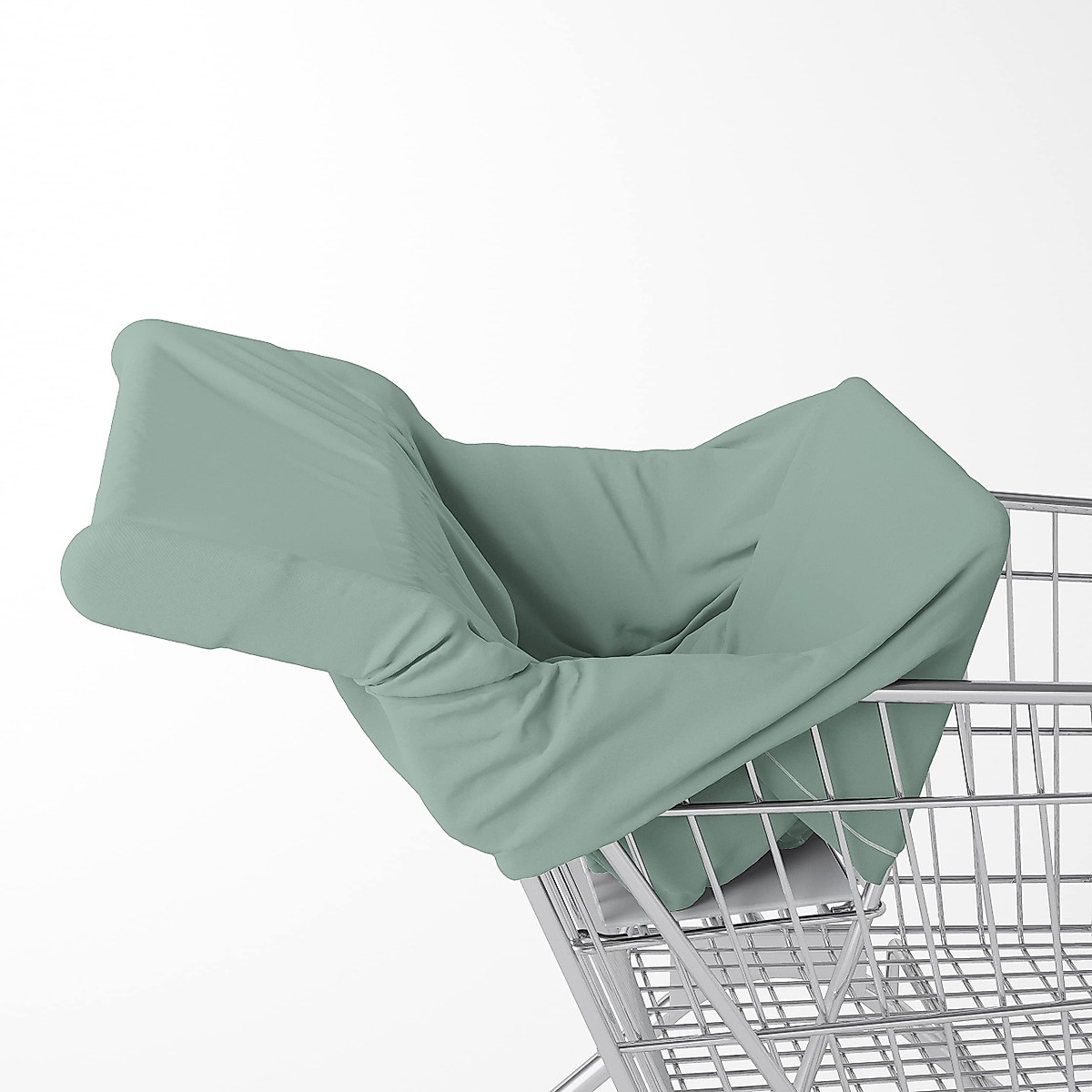 Natemia 4 in 1 Baby Car Seat Cover - Multi-Functional Stretchy & Soft Canopy, Nursing, Shopping Cart, & High Chair Cover