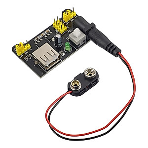 HUAREW Breadboard Kit with Power Supply Module， Jumper Wires，Battery Clip，830 & 400 tie-Points Breadboard