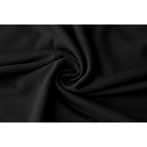 Long Sleeve Crop Tops for Women Workout Basic Clothes for Teen Ladies Fitted Slim Scoop Neck Cute Yoga Shirts (Black, X-Small)