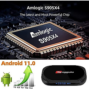 2023 New Tanggula X5 Android TV Box, 4GB+128GB Android 11.0, Dual Band WiFi 2.4GHz/5GHz