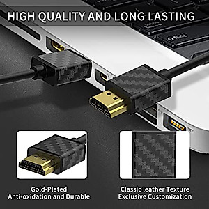 4K HDMI Cable 3ft (5 Pack), SOEYBAE HDMI 2.0 Cable Supports 4K@60Hz, 3D, 2160P, 1080P, Ethernet, HDCP 2.2, ARC, Compatible for PS5/PS4, Xbox One, HDTV