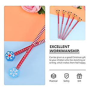 TOYANDONA 40Pcs Christmas Pencils with Erasers Toppers, Assorted Christmas Pencils for Kids Students Xmas Stocking Stuffers Christmas Party Favors Classroom Rewards Prizes (Random Style)