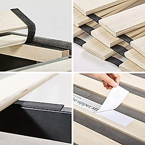 Zinus Dachelle Upholstered Platform Bed Frame / Mattress Foundation / Wood Slat Support / No Box Spring Needed / Easy Assembly, King, Dark Grey