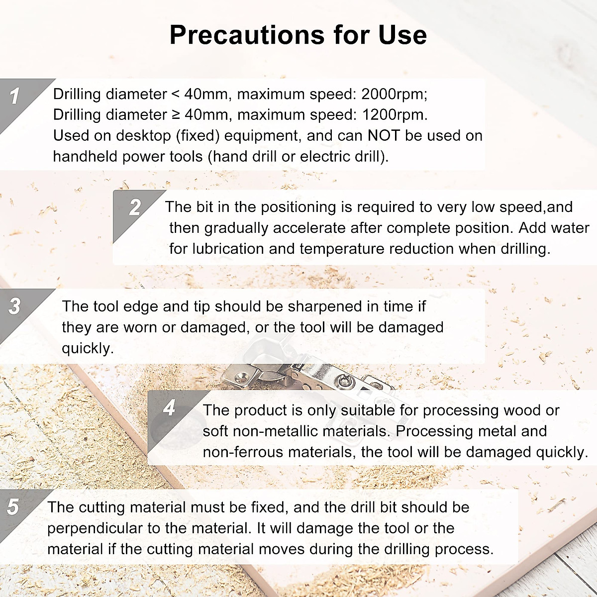 uxcell Forstner Drill Bits 16mm, Tungsten Carbide Wood Hole Saw Auger Opener Woodworking Hinge Hole Drilling Boring Bit Cutter Gray with Case