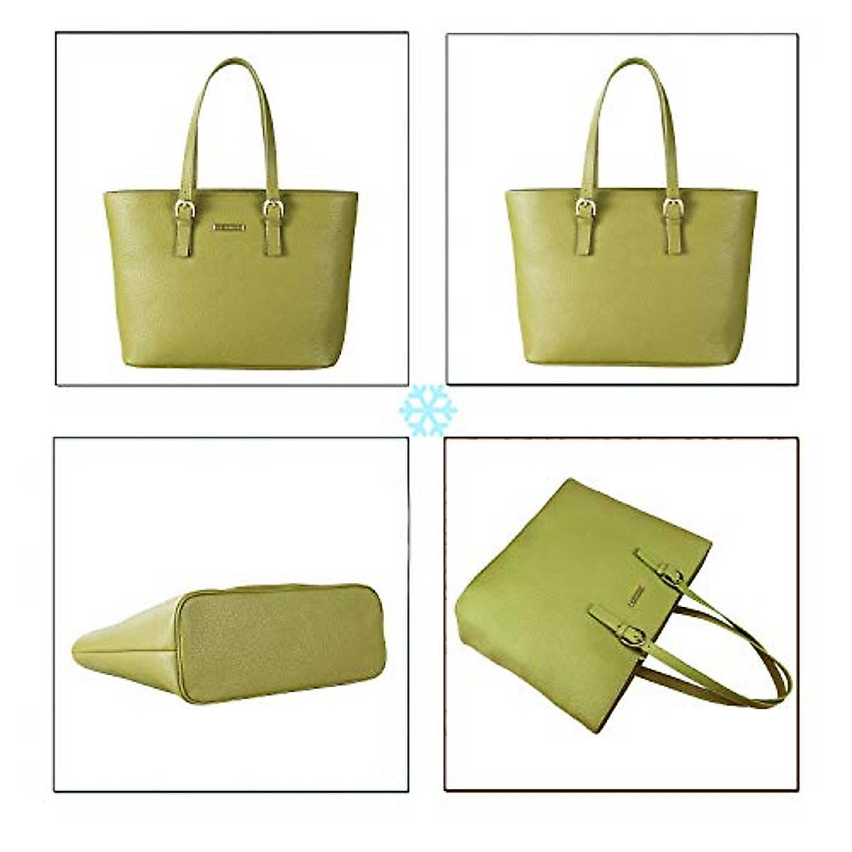 Banuce Leather Handbags for Women Purse Large Capacity Shoulder Tote Bag for A4 and 9.7 Inch iPad