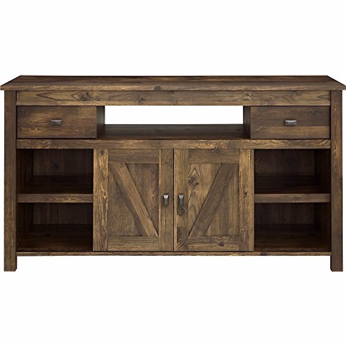 Ameriwood Home Farmington TV Stand for TVs up to 60" Wide, Rustic