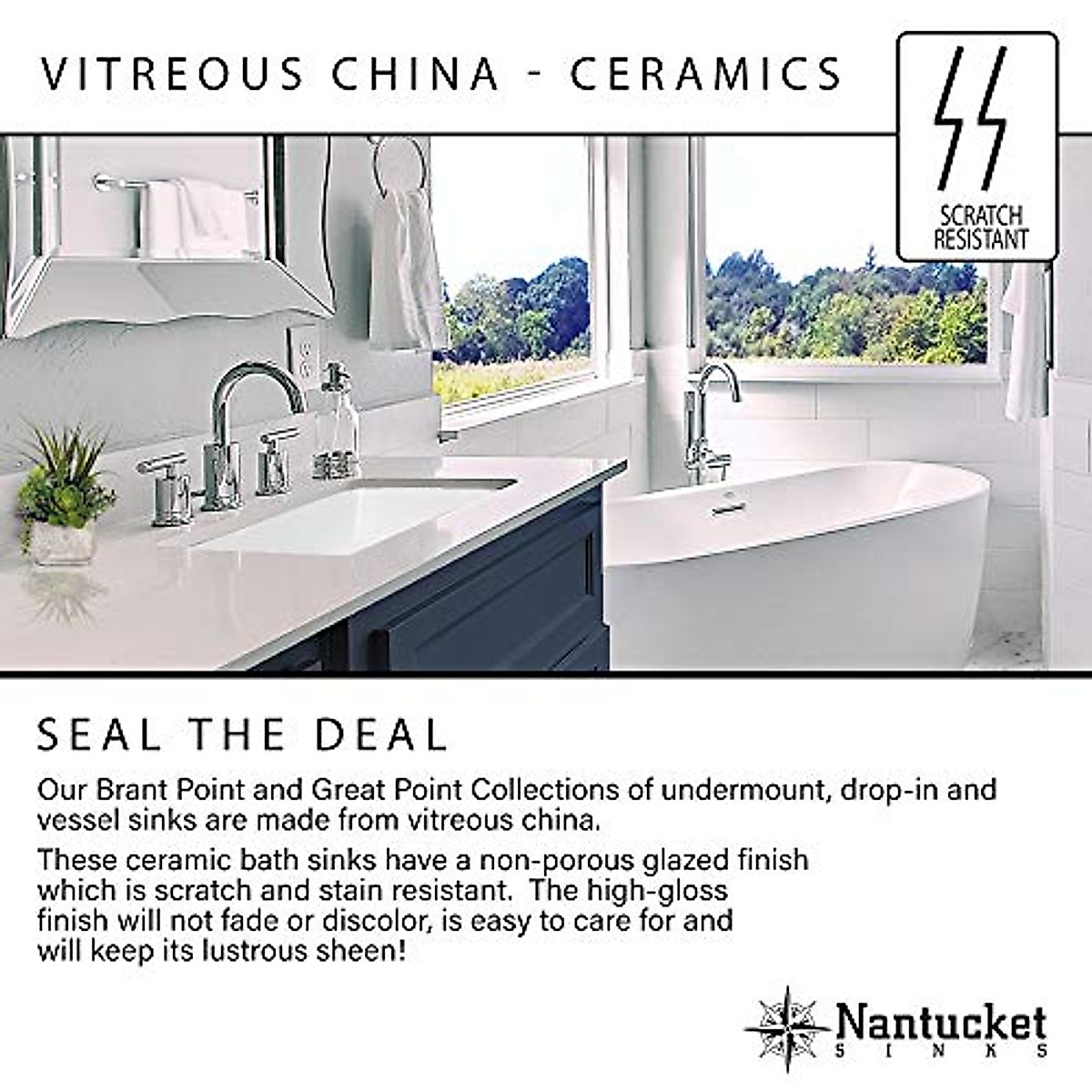 Nantucket Sinks UM-16x11-W, White
