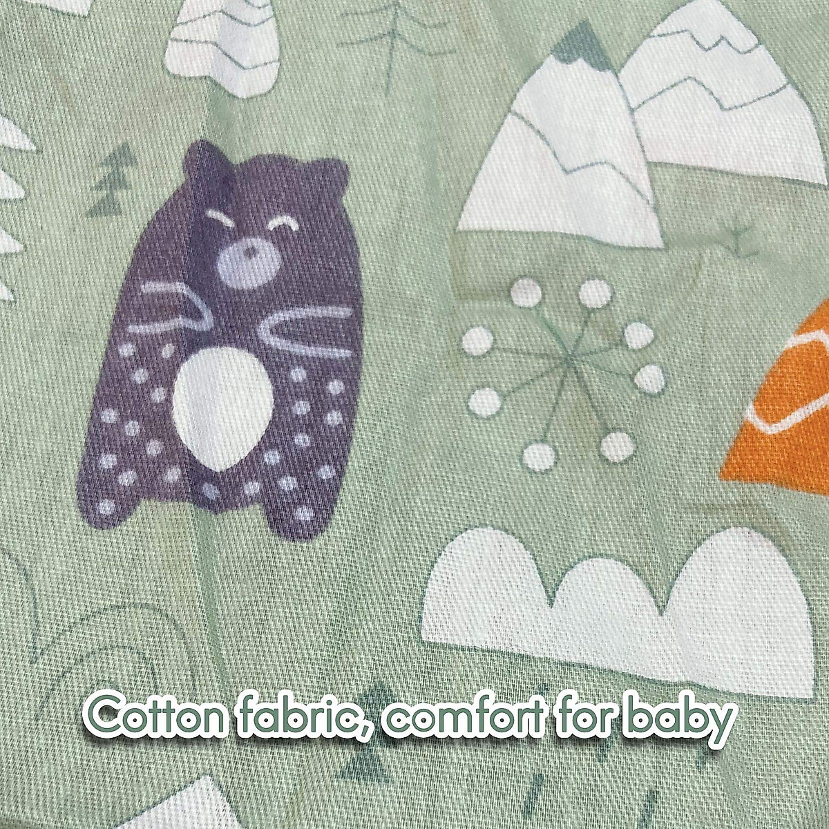 ZARPMA Inflatable Cushion Inner Cover Cotton Cover for IKEA Antilop Highchair (Cover Only) (Green)