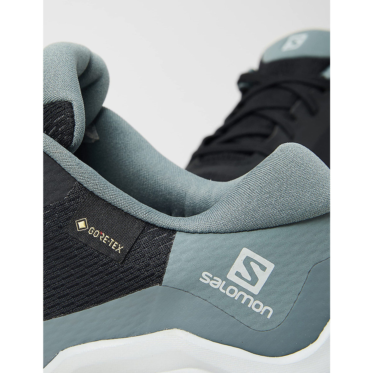 Salomon X Reveal Gore-TEX Hiking Shoes for Women, Black/Stormy Weather/Ebony, 10.5