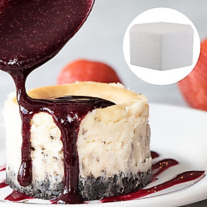 Hemoton 1pc Cake Model White Decor Hexagon Cake Pan DIY Crafts Wedding Decor Sculpture Decor Sphere Mold Wedding Props White Paper Cups Cake Square Tool Artificial Statue