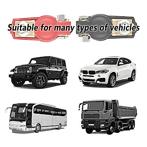 2PCS Pure Copper Battery Terminal Connectors+2PCS Battery Terminal Fiber Washers-Auto Quick Release Replacement Battery Terminal Assortment Kit,Fit for Car Van Caravan Truck Battery