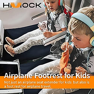 Airplane Footrest for Kids,Plane Foot Hammock Airplane Hammock for Toddler Airplane Seat Extender for Kids,Baby Travel Essentials for Flying,Airplane Foot Rest for Airplane Travel Essentials Kids