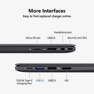 Coolby Laptop Computer, 14.1 inch Windows 11 Laptop with HD Display, 8GB RAM/128GB SSD, Intel N5095 Quad Core Notebook PC, Support 2.4G/5G Hz WiFi, BT,