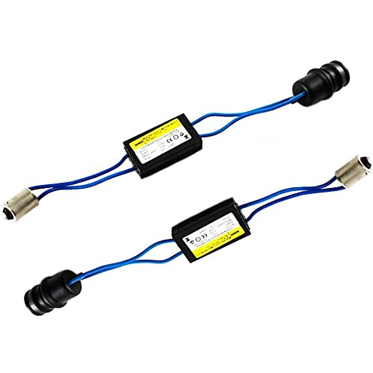 Xotic Tech 1 Set 9-SMD Xenon White T10 BA9 LED Parking Light Bulbs w/Load Resistor Anti-Flicker Error Free Wiring Adapters Compatible with BMW F30 3 Series…