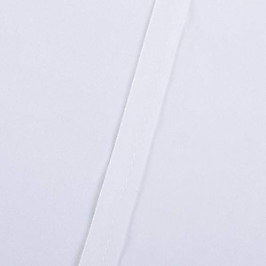 NTBAY 3-Piece Microfiber Toddler Sheet Set, Solid Crib Fitted Sheet Flat Sheet and Envelope Pillowcase, Baby Bedding Sheet & Pillowcase Sets, White