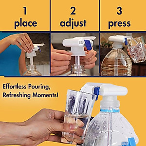 Pipo's Goods 2Pack Milk Drink Dispenser for Fridge Gallon, Kids Automatic Pump Drink Dispenser, One-Handed Operation, Milk, Juice & More.