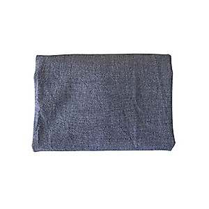 EVOLIVE 100% Cotton Pre-Washed Melange Grey Body Pillow Cover/Case 21"x 54" with Zipper Closure (Neutral Grey, 21“x54)