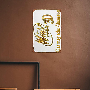 Winx Club 3D: Magical Adventure Men's Wall Decoration Old Car Shop Movie Poster Oil and Gas Station Logo 8 × 12 inches